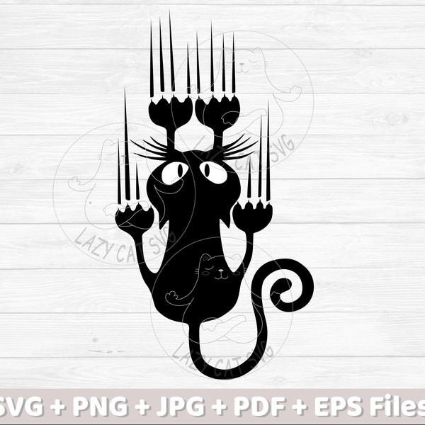 Frazzled Cat Svg - Etsy