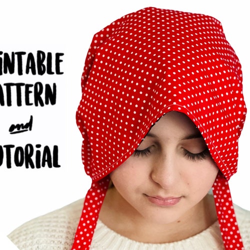Learn to Sew a Reversible Bonnet Womens DIY PDF Quick - Etsy