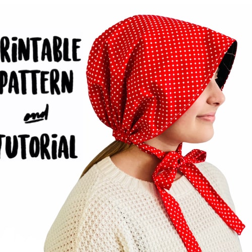 Learn to Sew a Reversible Bonnet Womens DIY PDF Quick - Etsy