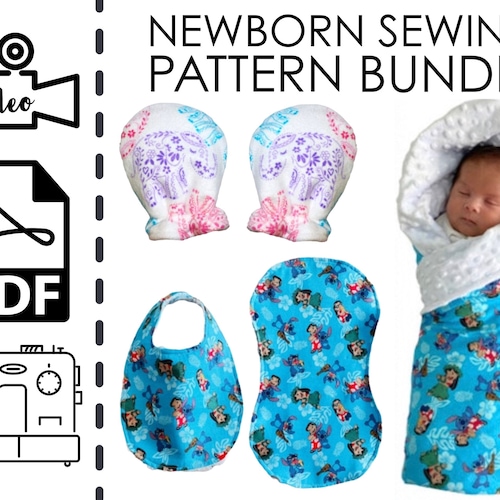 Newborn Infant Sewing Patterns Bundle & Tutorials Easy DIY - Etsy