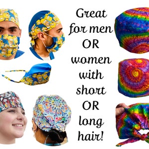 EASY Unisex Tie Back Scrub Cap Sewing Tutorial | Sew | Pattern | Easy ...