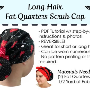 Unisex Scrub Caps & Mask Bundle Sewing Patterns With PDF or VIDEO ...