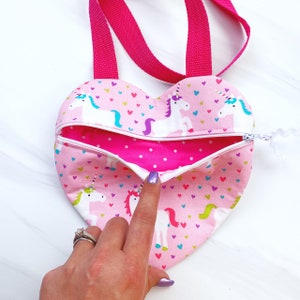 Zippered Heart Pouch or Purse Sewing Pattern & VIDEO Tutorial ...