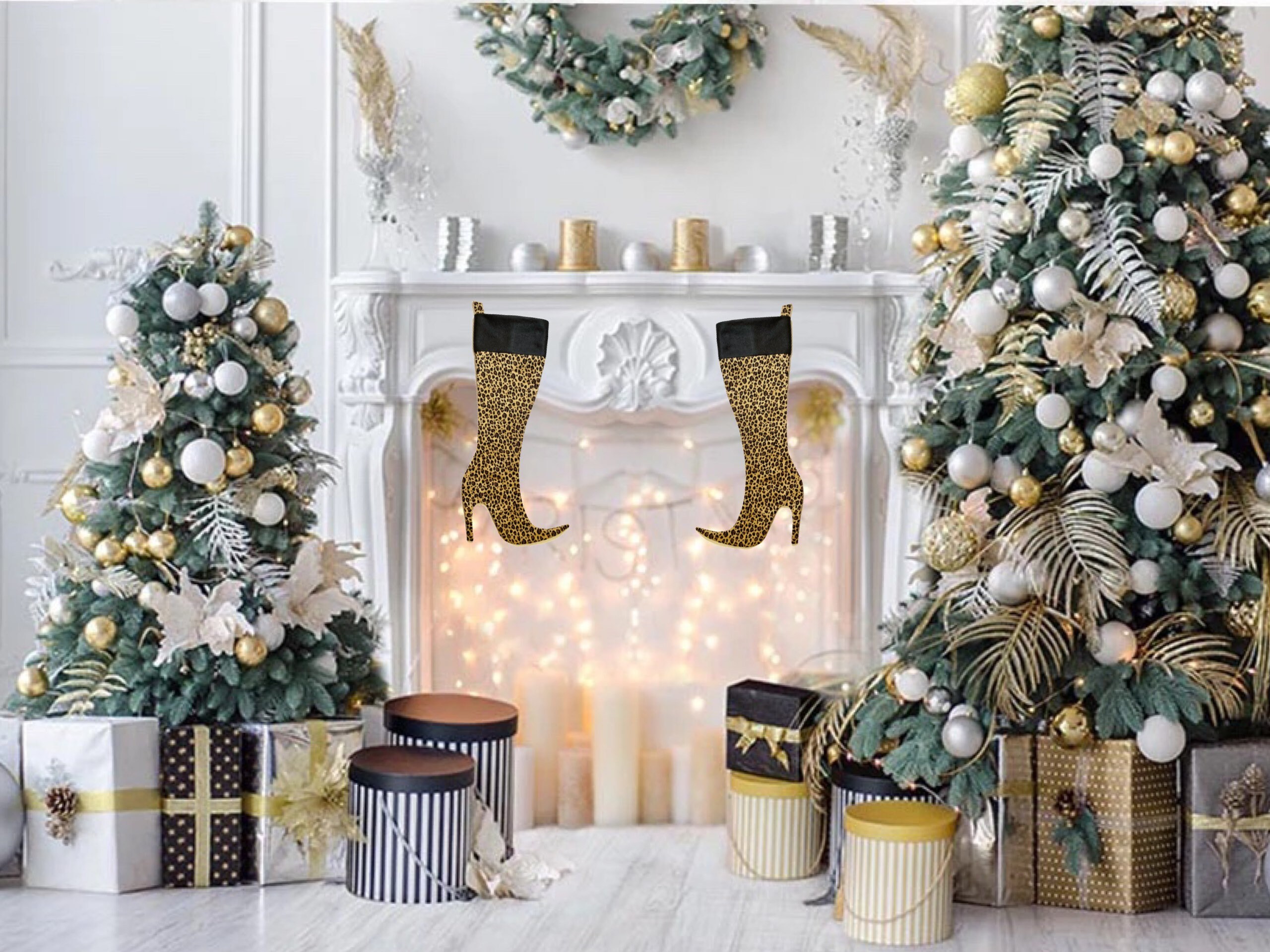 BESTSELLER Stiletto Boot High Heel Christmas Stocking Sewing - Etsy