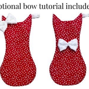 Kitty Cat Animal Christmas Stocking Sewing Pattern & Tutorial | Sew ...