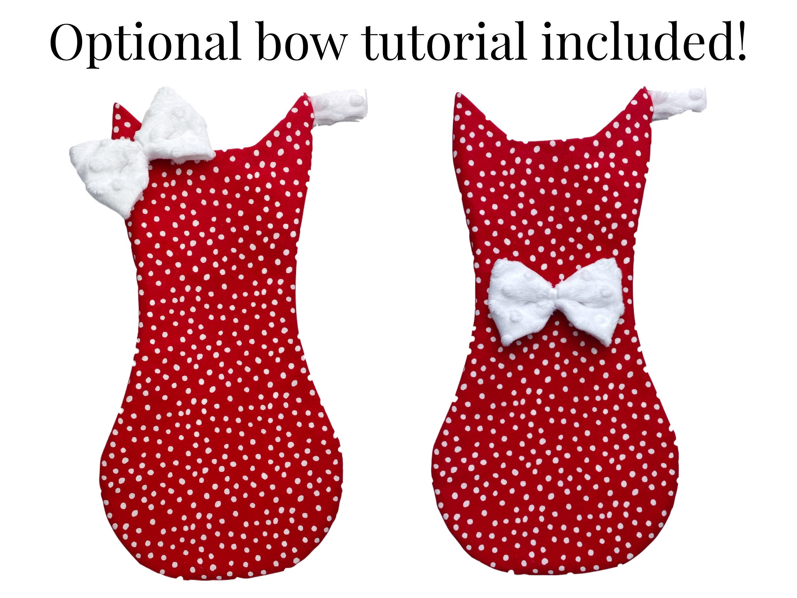 Kitty Cat Animal Christmas Stocking Sewing Pattern & Tutorial - Etsy