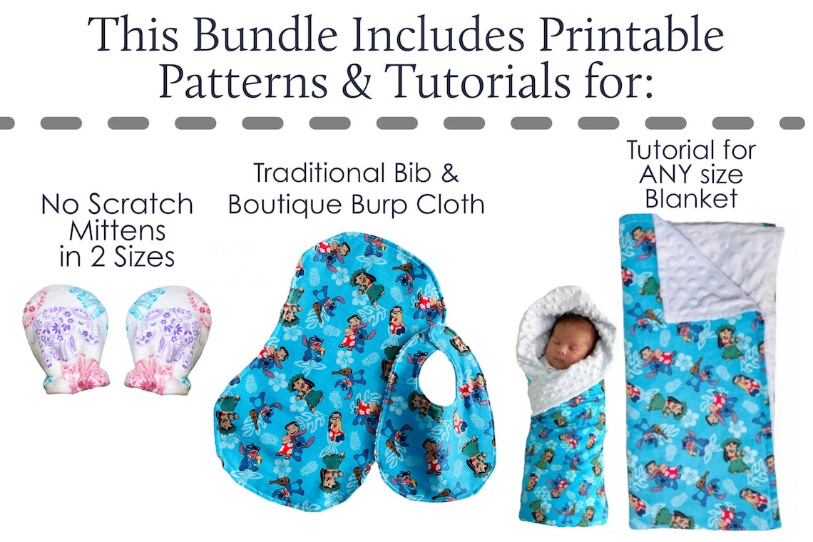Newborn Infant Sewing Patterns Bundle & Tutorials Easy DIY - Etsy