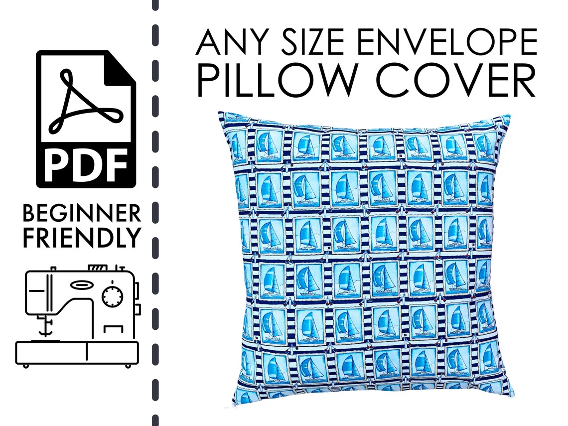 EASY 10 Minute Envelope Pillow Cover Sewing Tutorial Sew - Etsy