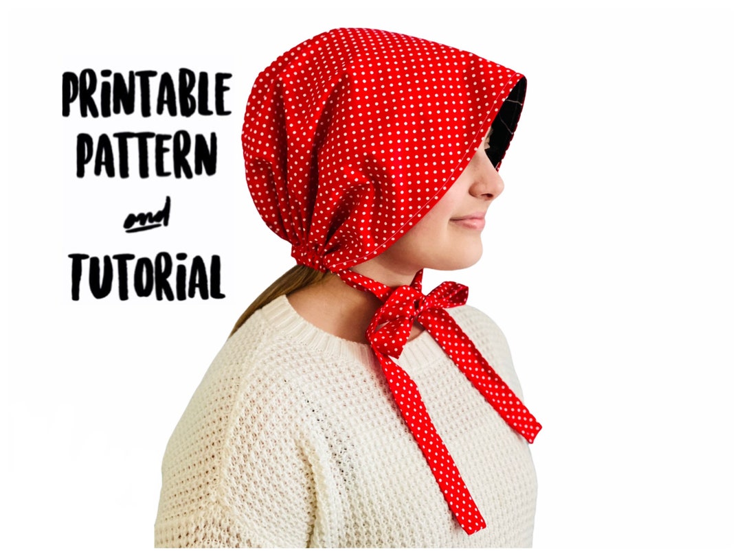 Learn to Sew a Reversible Bonnet - Women’s - DIY - PDF - Quick Pattern ...