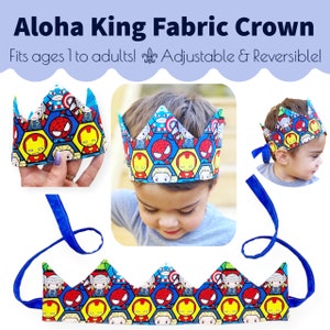 Fabric Birthday Crowns Sewing Patterns & VIDEO Tutorials | Printable ...