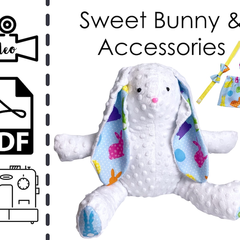 Bunny Plush Pattern - Etsy