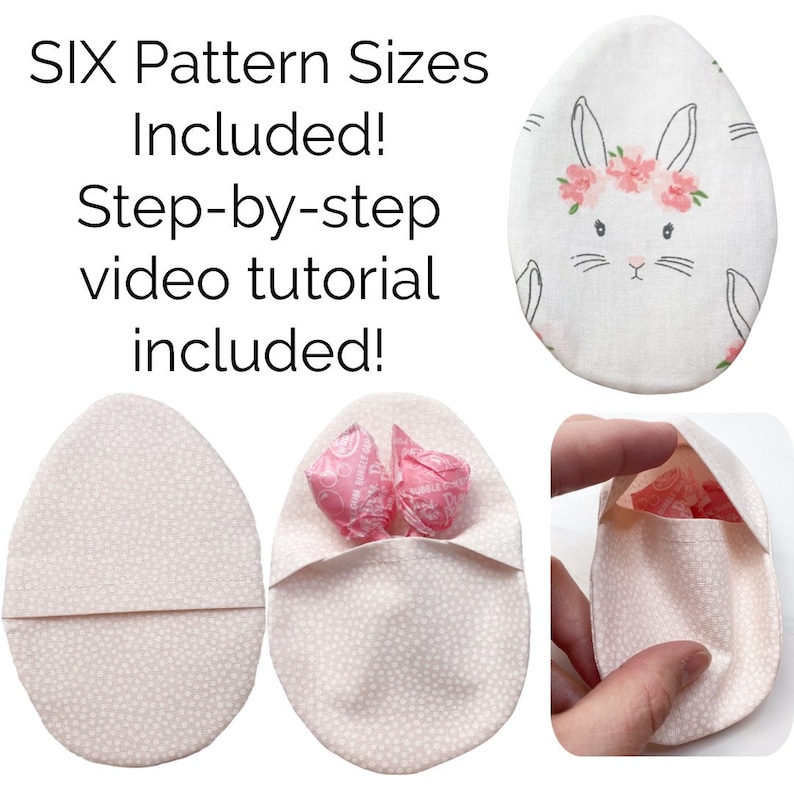Fillable Fabric Easter Hunt Eggs Sewing Pattern & VIDEO - Etsy