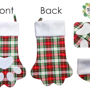 Animal Paw Stocking Sewing Pattern & Tutorial | Christmas | Holiday ...