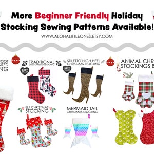 Jumbo XXLARGE Santa's Christmas Stocking Sewing Pattern With a Video ...