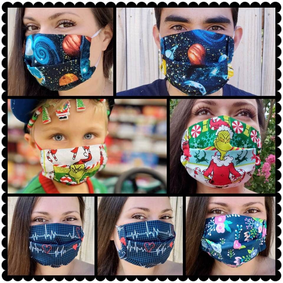 5 SIZES Beginner Pattern Easy Face Mask Tutorial Quick - Etsy