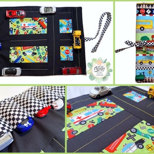 Travel Roll up Toy Car Mat Sewing Pattern & VIDEO Tutorial | Printable ...