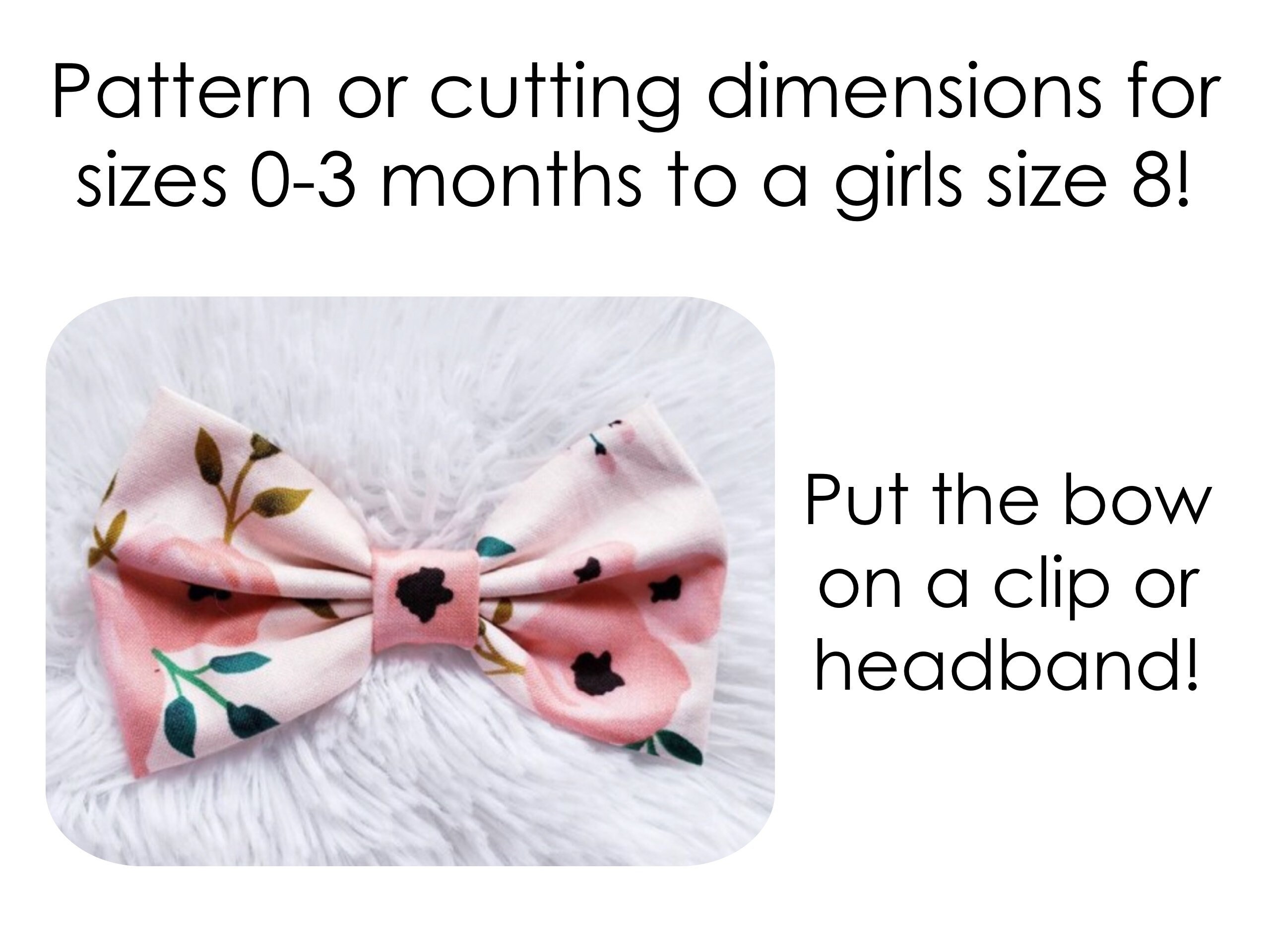 EASY Girls Skirt & Hair Bow Sewing Pattern PDF + Video Tutorial ...