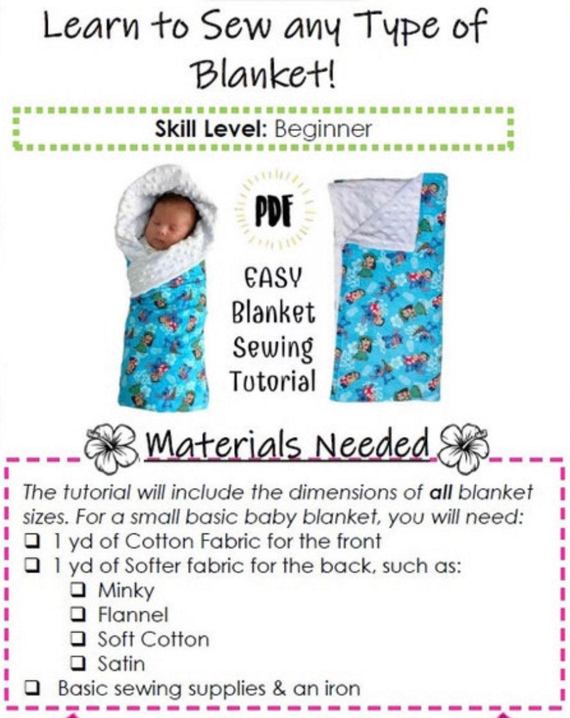 Newborn Infant Sewing Patterns Bundle & Tutorials | Easy DIY Baby ...