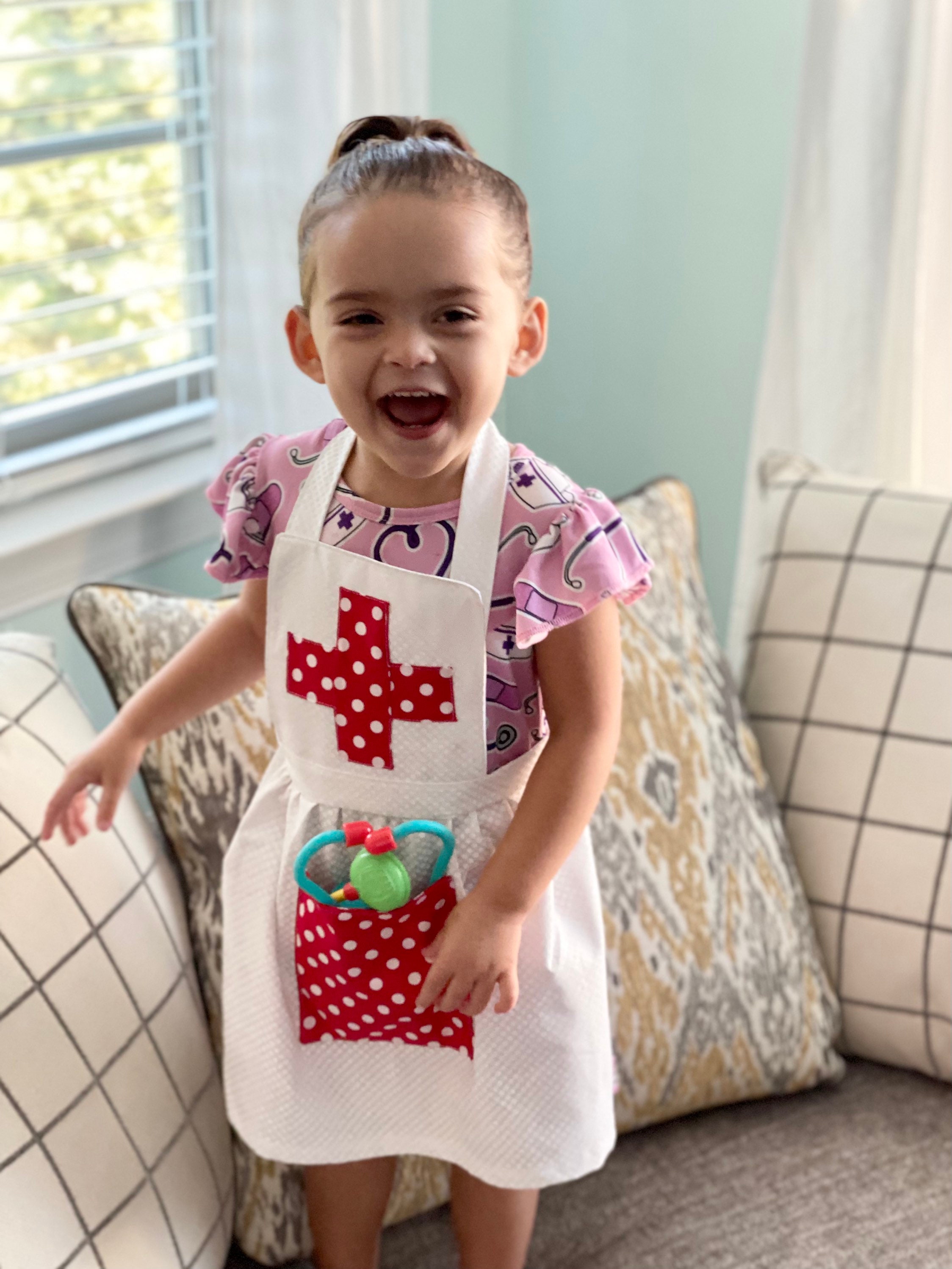 Learn to Sew a Vintage Nurse Apron Sewing Project How to | Etsy