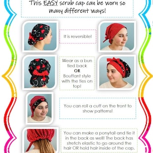 Learn to Sew a Reversible Surgical Cap - Scrub - Nurse Hat - Chemo ...