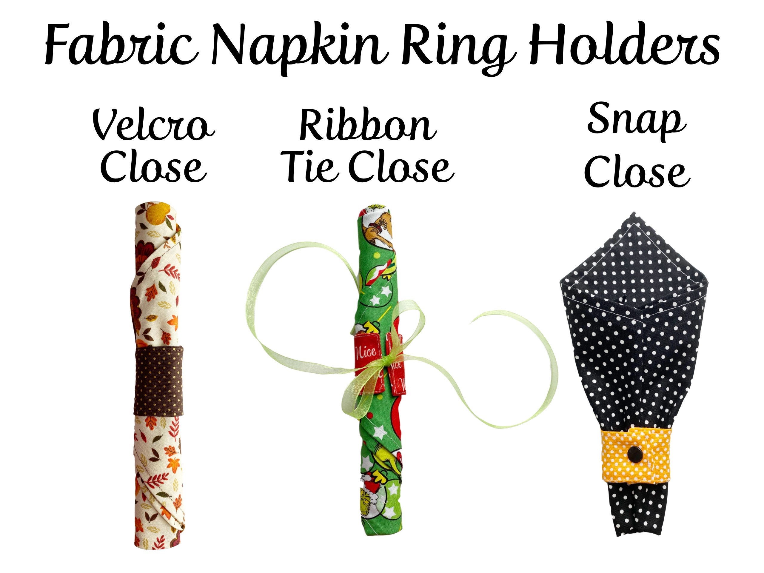 EASY Eco Friendly Reusable Fabric & Rings Napkin Sewing | Etsy