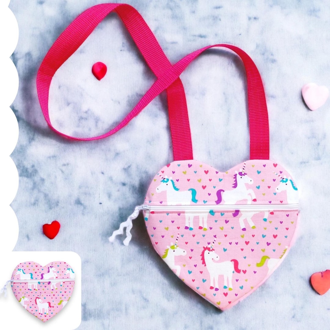 Zippered Heart Pouch or Purse Sewing Pattern & VIDEO Tutorial ...