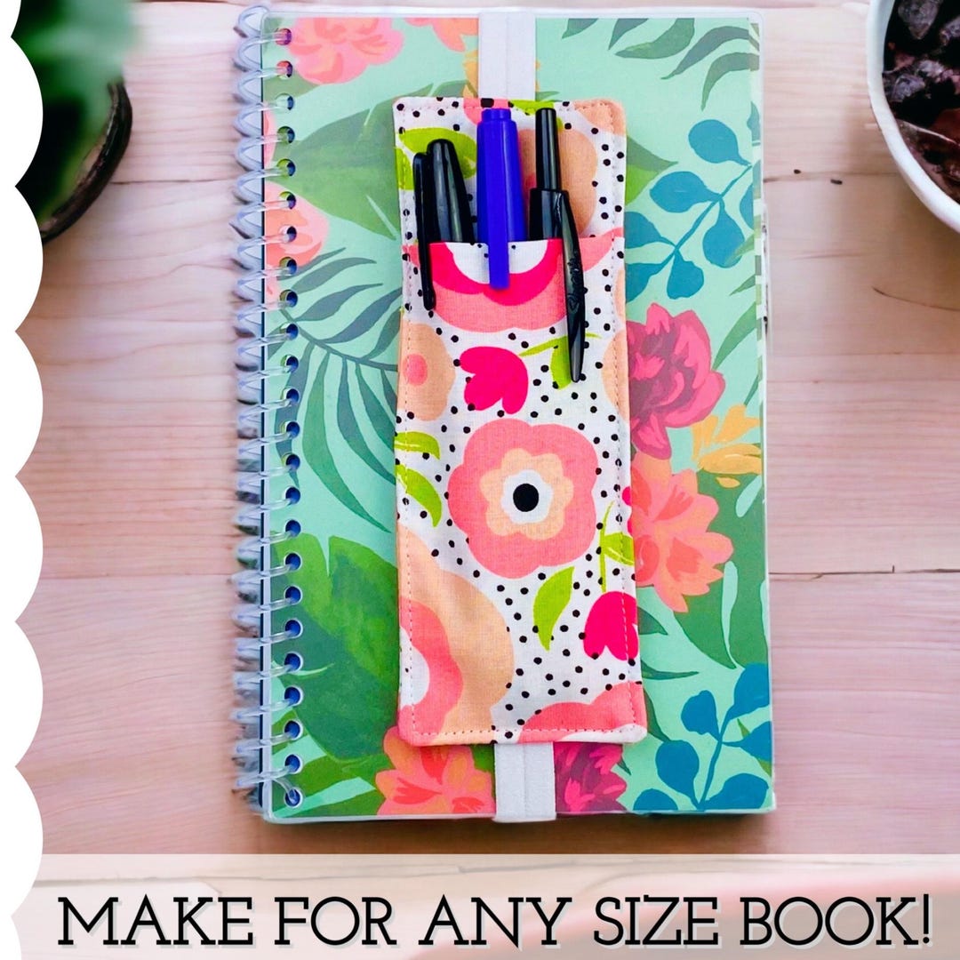 Pen or Pencil Holder Bookmark Sewing Pattern & VIDEO Tutorial | Back to ...