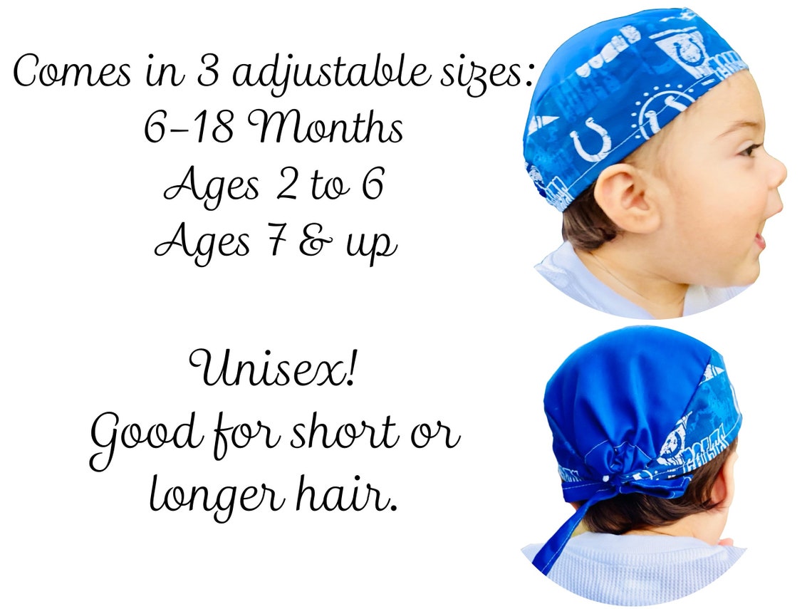 EASY Baby & Kids Tie Back Scrub Cap Sewing Tutorial Sew - Etsy