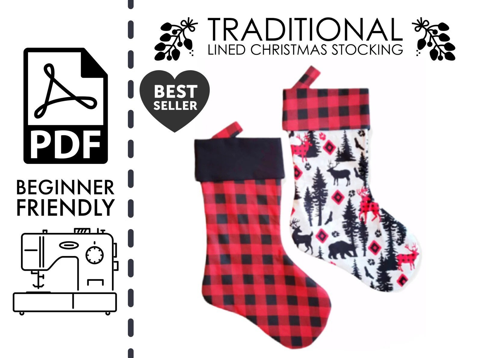 Ultimate Christmas Stocking Sewing Pattern BUNDLE With Tutorials | PDF ...