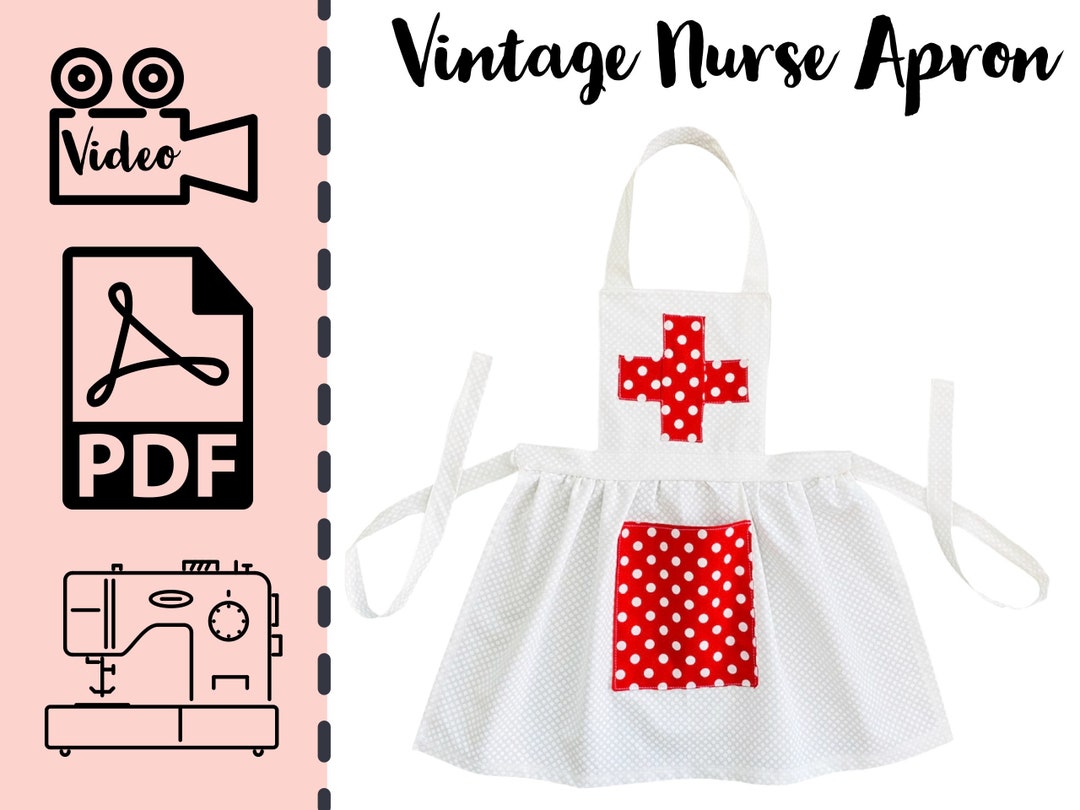 Learn to Sew a Vintage Nurse Apron | Sewing Project | How to | DIY ...