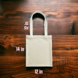 Canvas Tote Bag Sewing Pattern & VIDEO Tutorial | Printable PDF | Easy ...