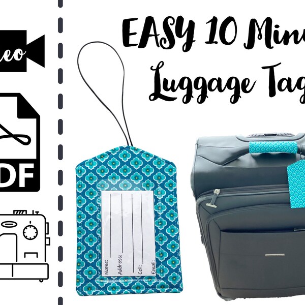 Fabric Luggage Tag - Etsy