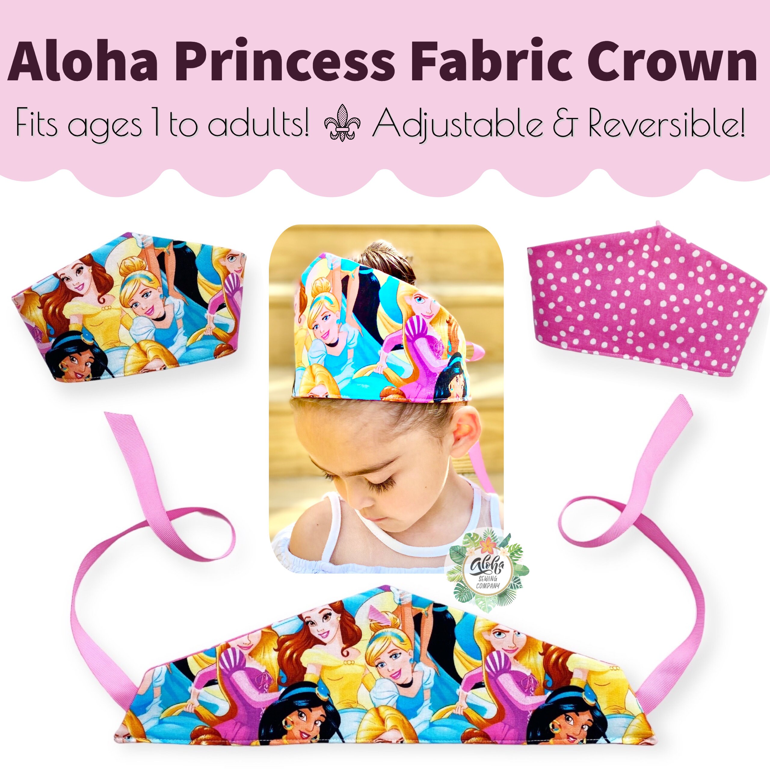 Fabric Birthday Crowns Sewing Patterns & VIDEO Tutorials - Etsy Australia