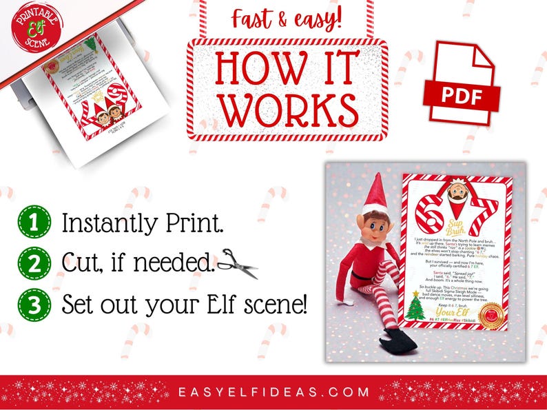 Printable Elf Arrival Letter 6 7 Edition | Skibidi + Rizz Trend | First ...