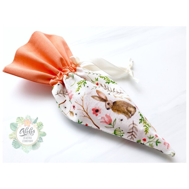 EASY Drawstring Carrot Pouch Sewing Pattern & Video Tutorial - Etsy