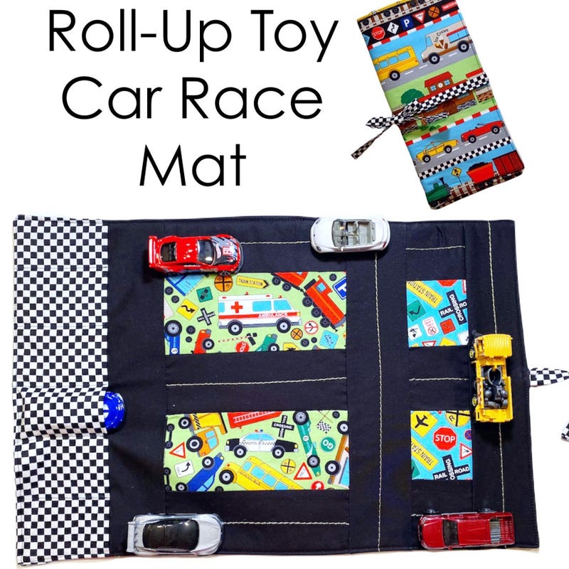 Toy Car Mat Bag - Etsy