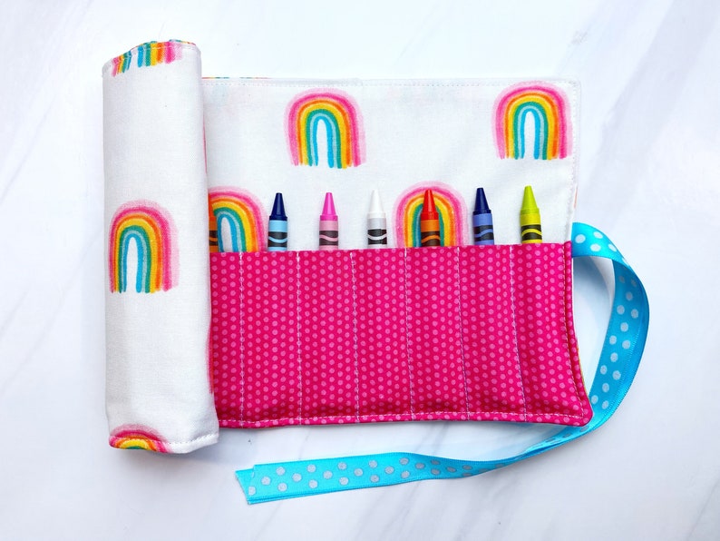 Crayon and Marker Roll up Holder Sewing Pattern & Video - Etsy
