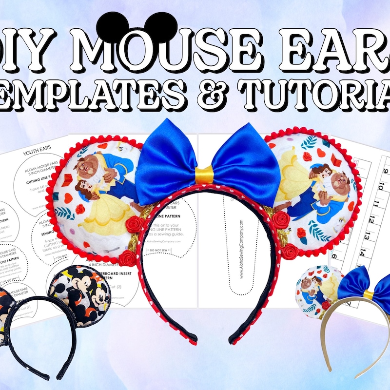 Mickey Mouse Ear Patterns - Etsy