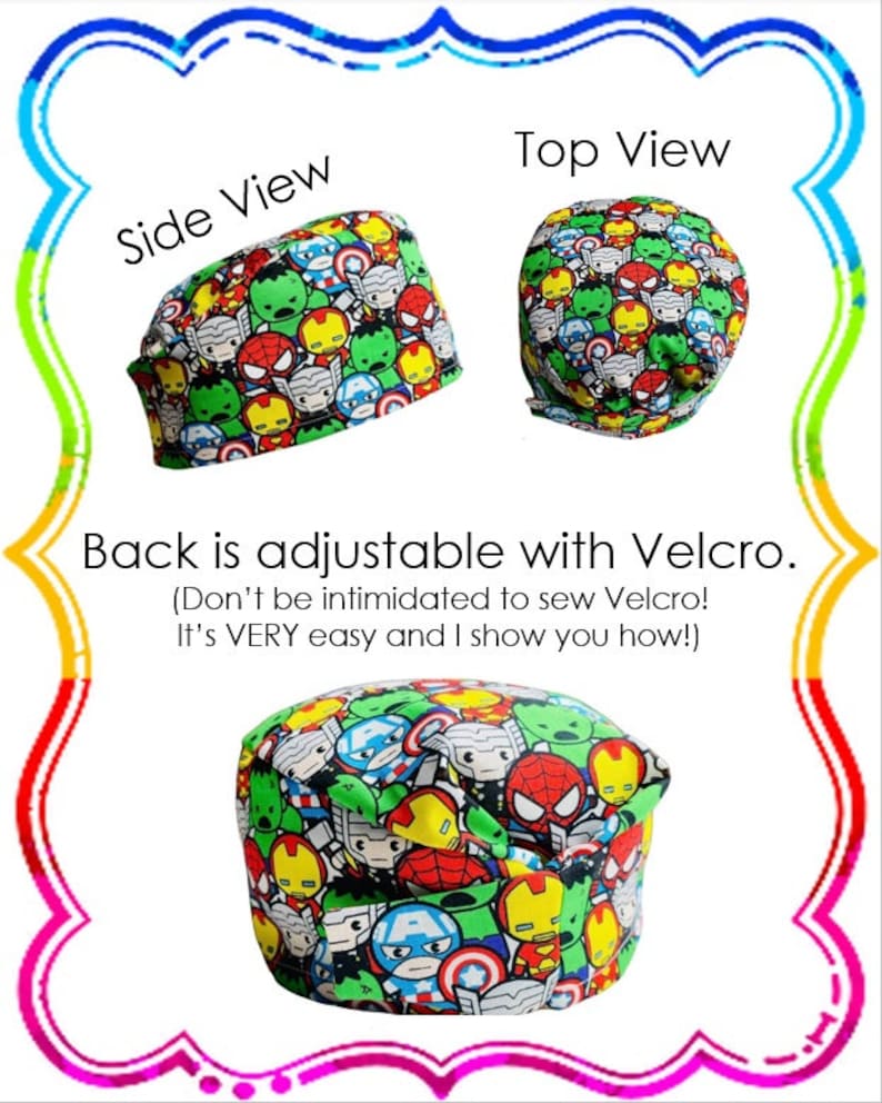 EASY Beginners Unisex Scrub Cap Pattern Women Men Mens - Etsy