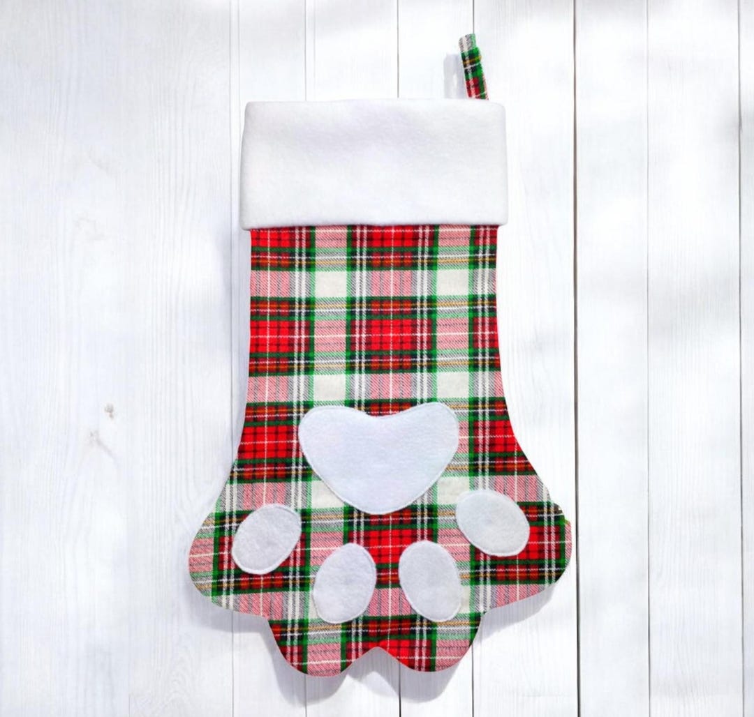 Animal Paw Stocking Sewing Pattern & Tutorial | Christmas | Holiday ...