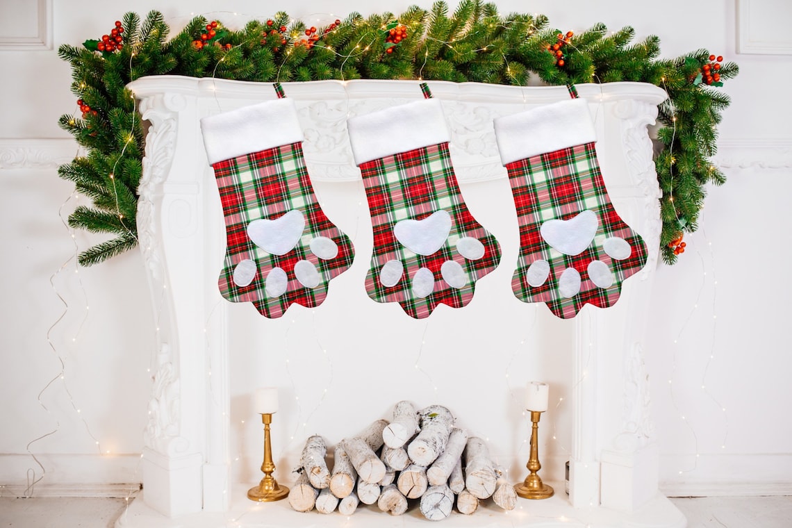 Animal Paw Stocking Sewing Pattern & Tutorial Christmas - Etsy