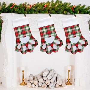 Animal Paw Stocking Sewing Pattern & Tutorial | Christmas | Holiday ...