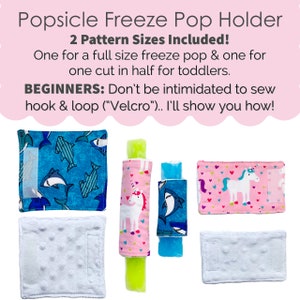 Fabric Freeze Pop Holder Sewing Pattern & VIDEO Tutorial | Printable ...