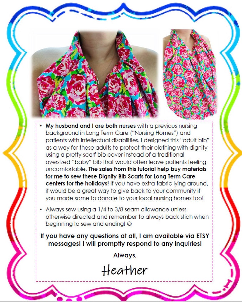 EASY Beginners Adult Bib Pattern | Special Needs | DIY Tutorial | How ...