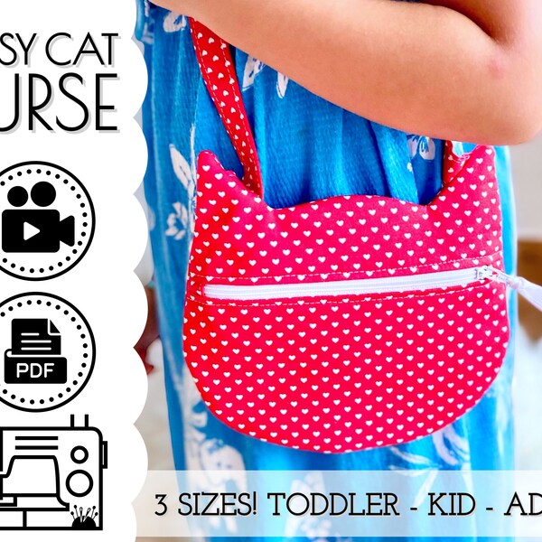 Cat Purse Sewing Pattern - Etsy