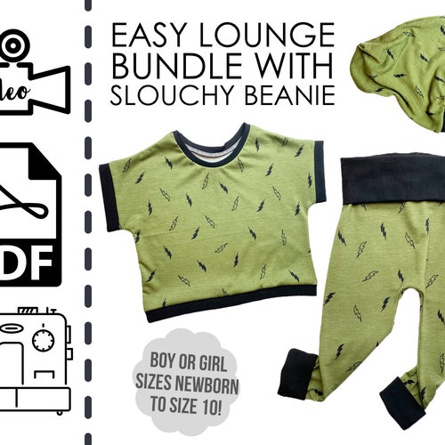 Lounge Sewing Pattern Bundle & VIDEO Tutorials Printable PDF - Etsy