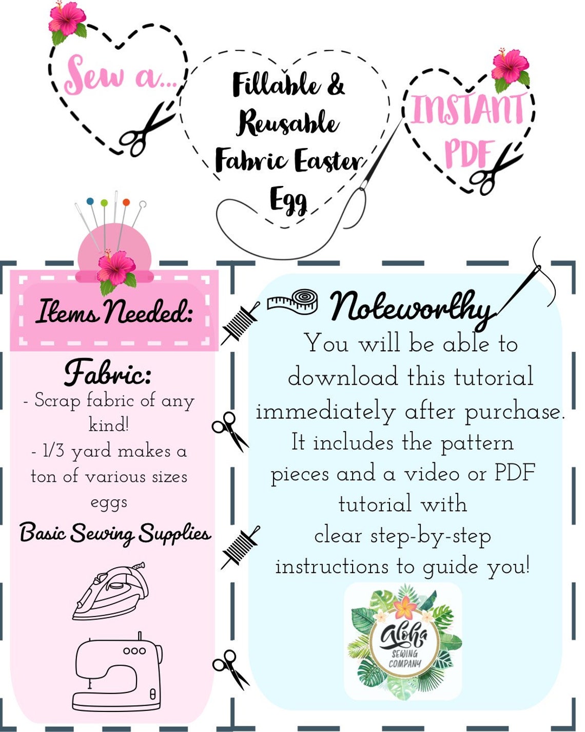 Fillable Fabric Easter Hunt Eggs Sewing Pattern & VIDEO - Etsy