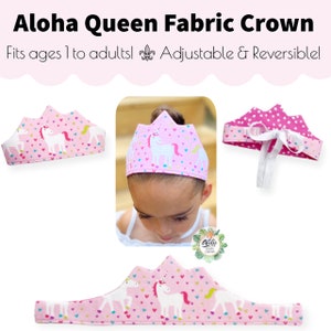 Fabric Birthday Crowns Sewing Patterns & VIDEO Tutorials | Printable ...