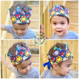 King Fabric Crown Sewing Pattern & VIDEO Tutorial | Printable PDF ...