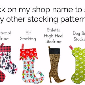 Learn to Sew an Elf Stocking PDF Beginners EASY | Etsy